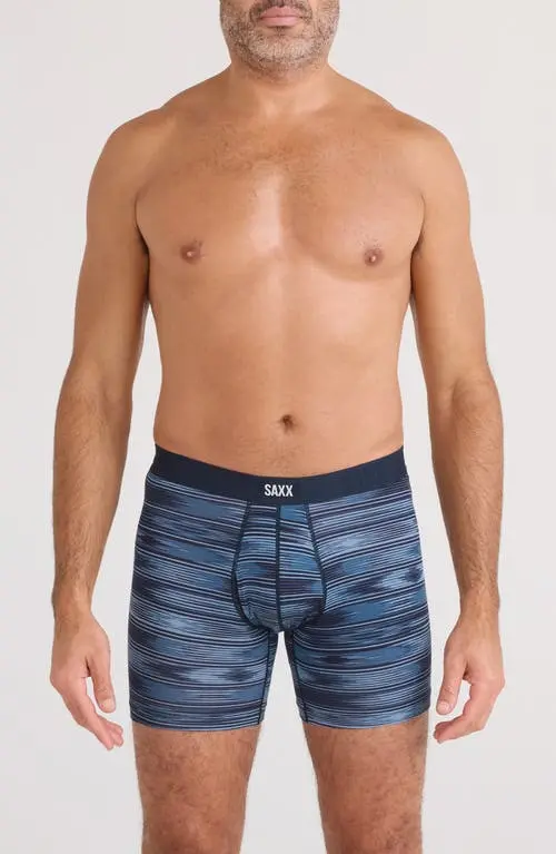 SAXX Vibe Xtra Soft Comfort Boxer Briefs - Ikat Stripe-dark Denim