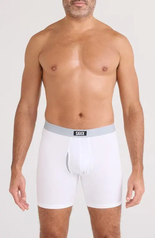 SAXX Vibe Xtra Soft Comfort Boxer Briefs - White