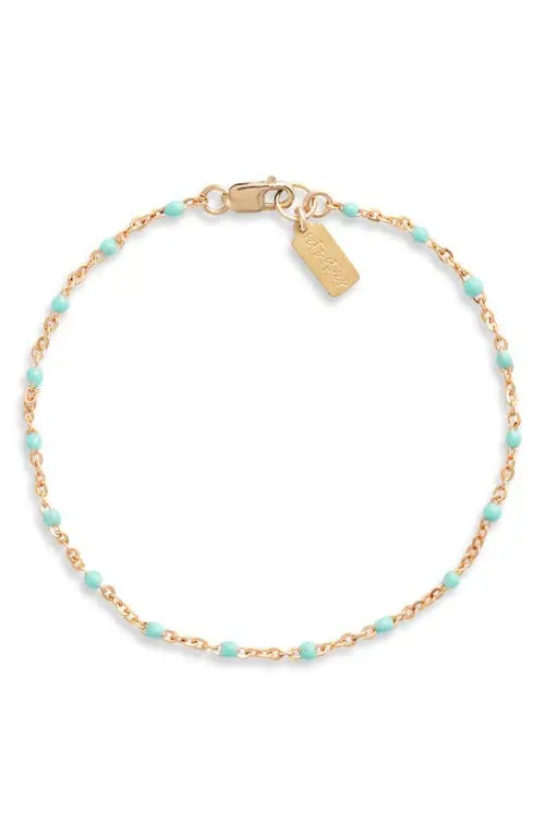 SET & STONES Kaz Bracelet - Gold/turquoise
