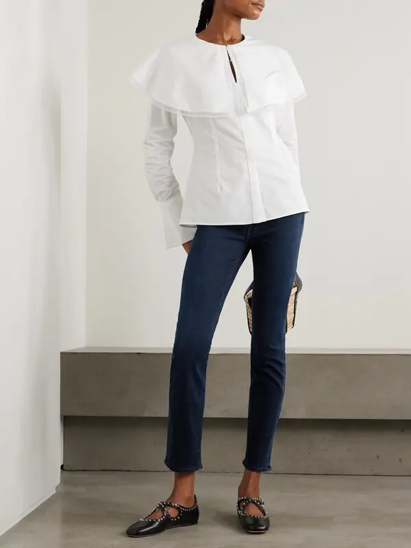 MOTHER The Dazzler Ankle Mid-rise Slim-leg Jeans