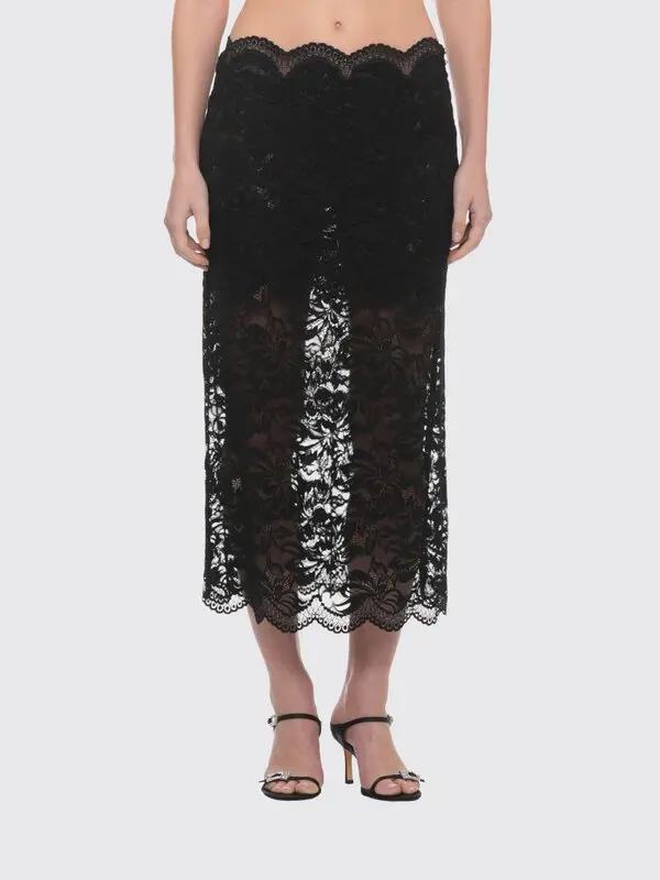 Rabanne Lace Skirt - Black