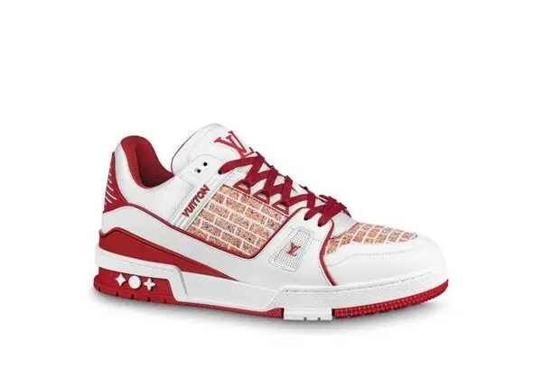LOUIS VUITTON Trainer Sneaker - White/red