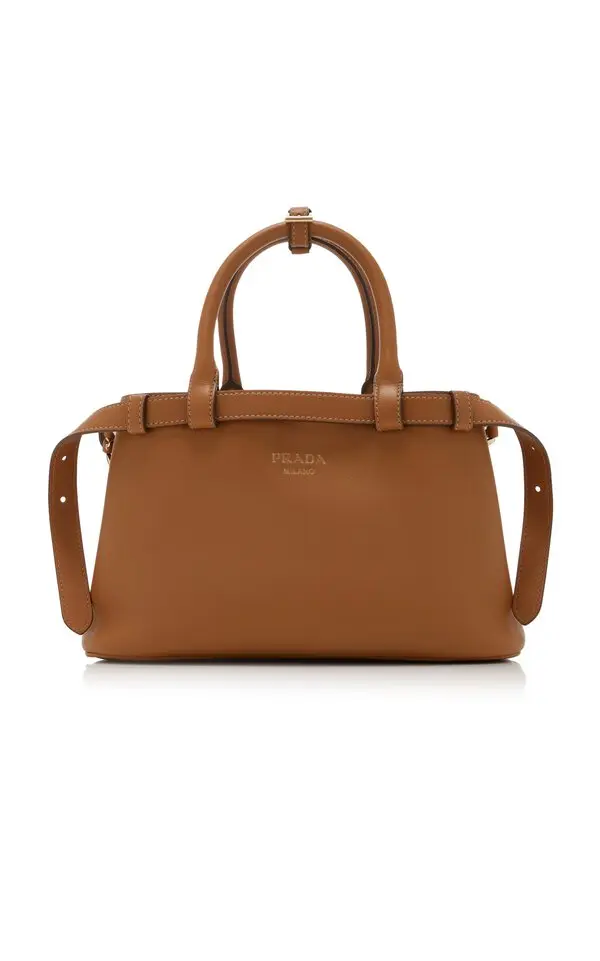 Prada Small Grained Leather Top Handle Bag