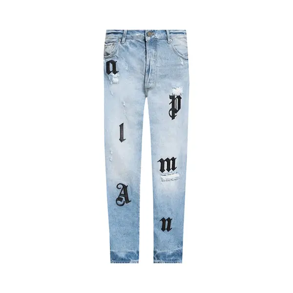 Palm Angels Logo Patch Jeans