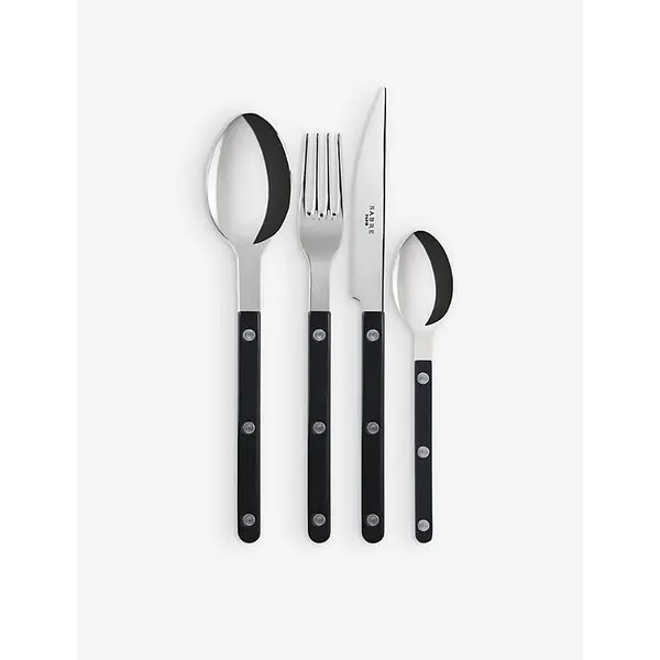 SABRE Bistrot 24-pieces Stainless-steel Cutlery Set - Black