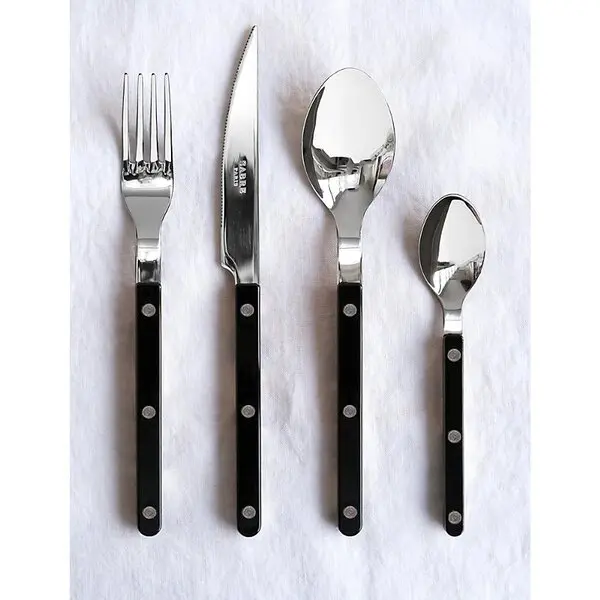 SABRE Bistrot 24-pieces Stainless-steel Cutlery Set - Black