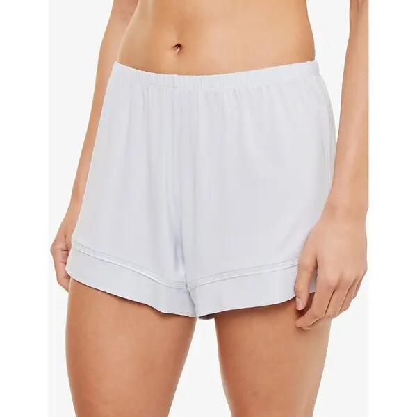 Eberjey Gisele Piped-trim Stretch-jersey Pyjamas