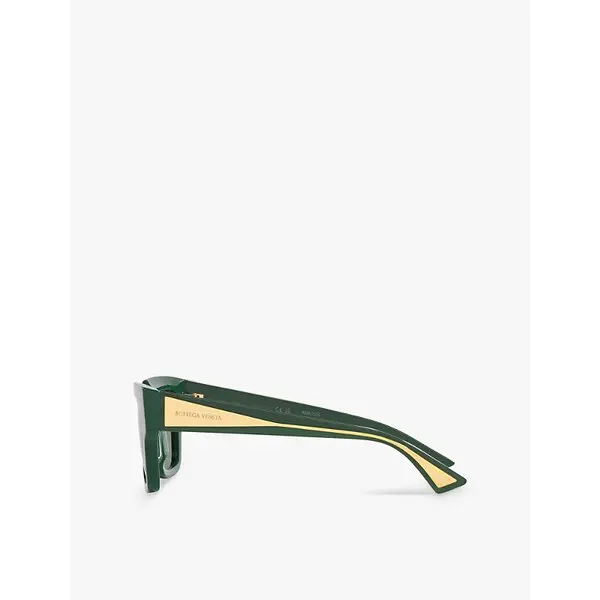 Bottega Veneta Bv1276s Rectangle-Frame Sunglasses - Green  display picture 1
