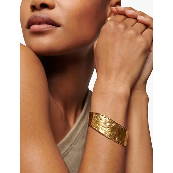 Monica Vinader Capri Cuff Bracelet - Yellow Gold