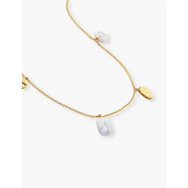 Monica Vinader Capri Keshi-pearl Pendant Necklace - Yellow Gold