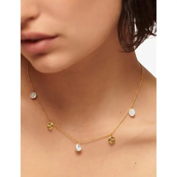Monica Vinader Capri Keshi-pearl Pendant Necklace - Yellow Gold
