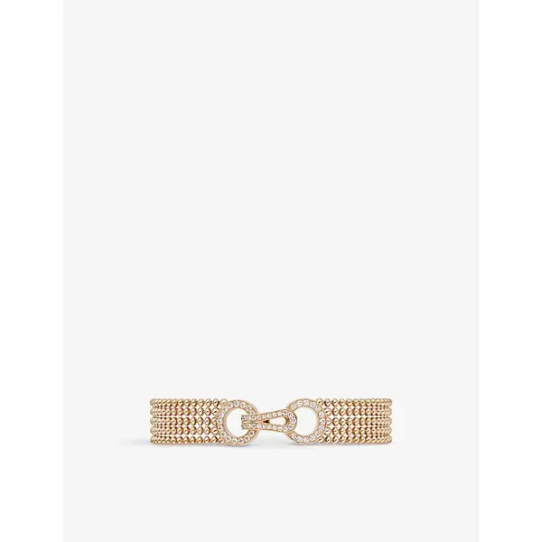 Cartier Agrafe Small Diamond Bracelet - Rose Gold