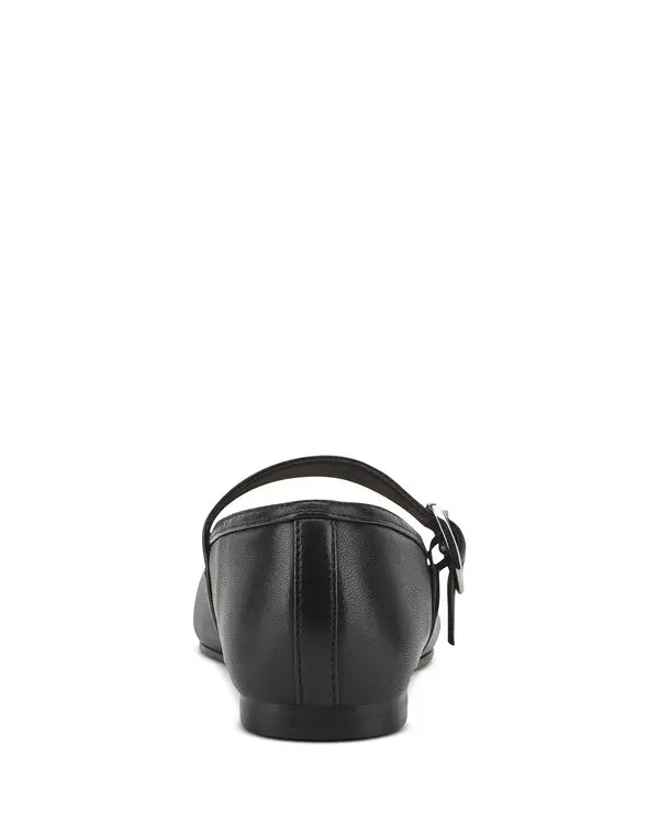 MARC FISHER LTD. Garissa Leather Mary Jane Flats - Black