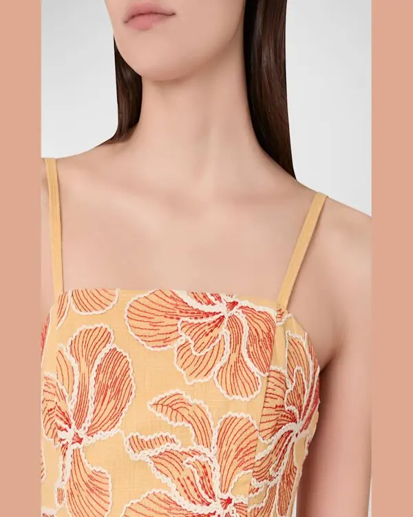 sachin and babi light blue dress Milly Yasmin 3D Floral Dress - Pink Multi main image 1