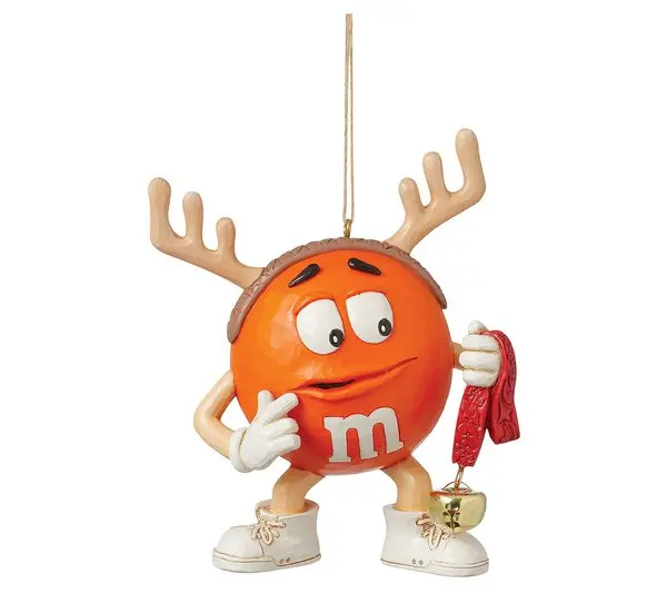 JIM SHORE M&m's M&m's Orange Charact Hanging Ornament - One-color