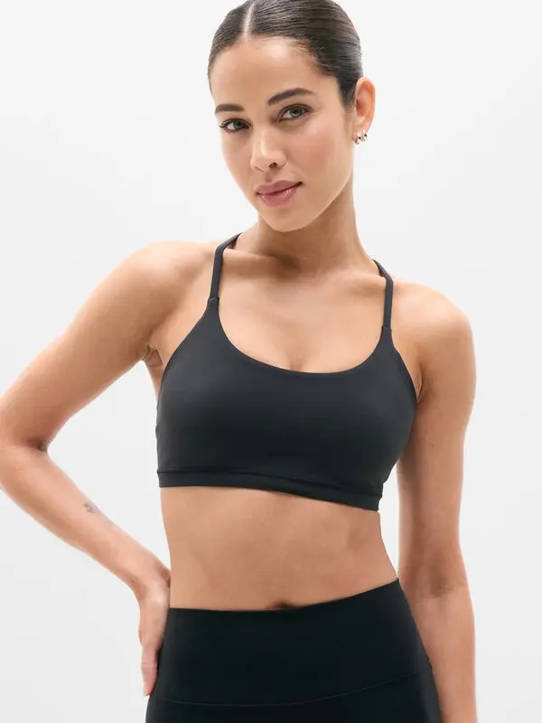 Athleta Transcend Scoop Sports Bra A-c - Black