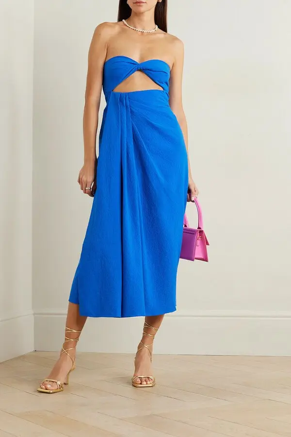 mara hoffman blue dress Greta Linen Dress main image 0