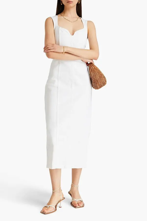 mara hoffman denim midi dress Mara Hoffman Anetta denim dress
