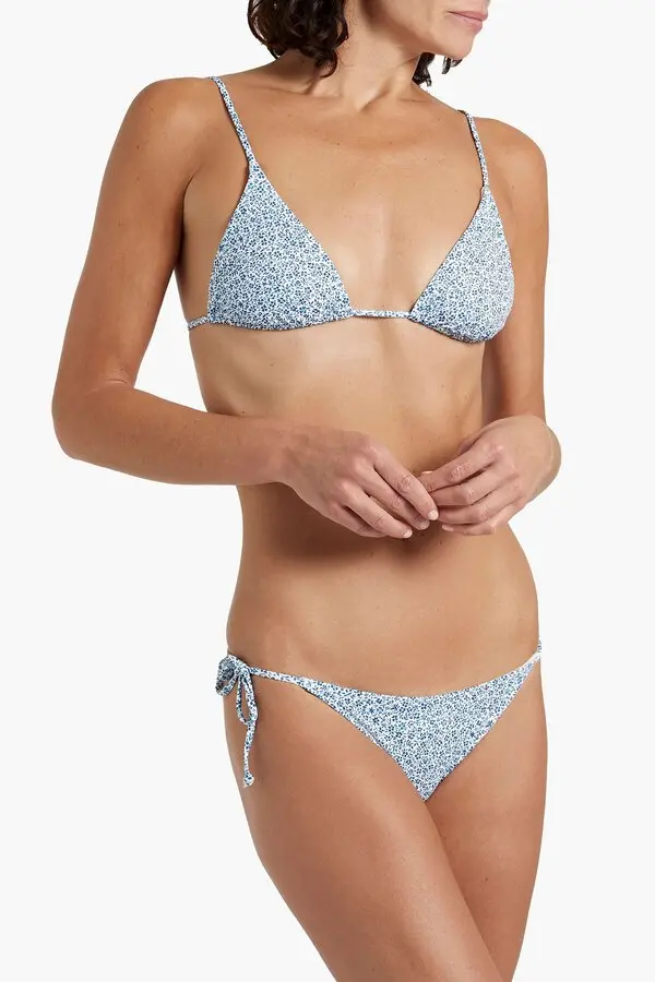 Onia Alexa Floral Bikini Top