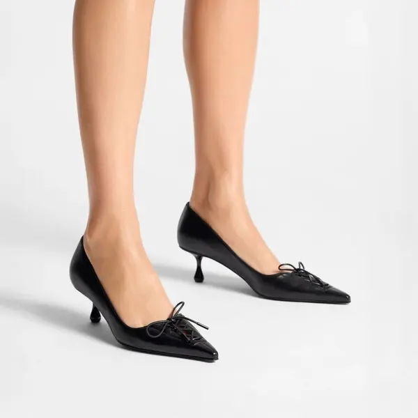 JIMMY CHOO Scarlett 50 Nappa Leather Pumps - Black
