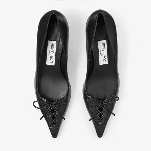 JIMMY CHOO Scarlett 50 Nappa Leather Pumps - Black