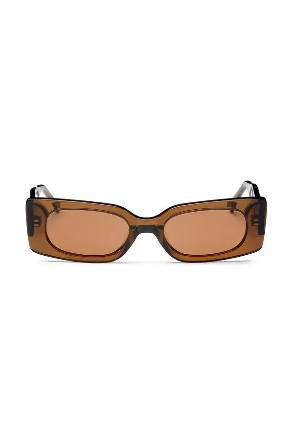 Velvet By Graham & Spencer Carli Slim Sunglasses - Brown