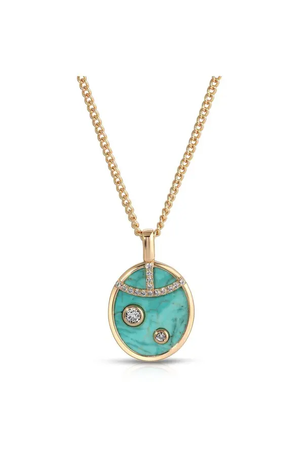 LEEADA Fortuna Pendant Necklace - Lime