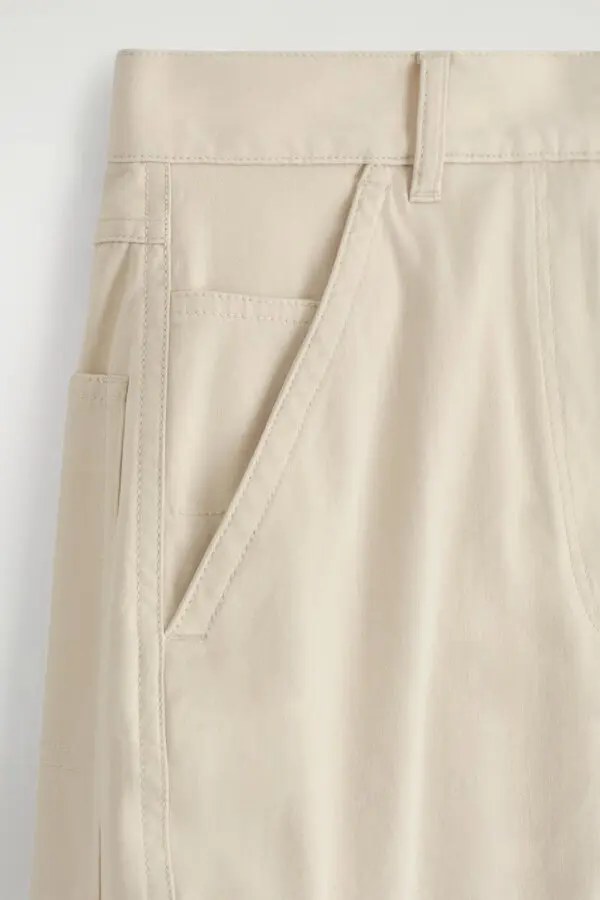 Cos Barrel-leg Cotton Pants