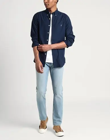 Polo Ralph Lauren Slim Fit Stretch Poplin Shirt - Blue