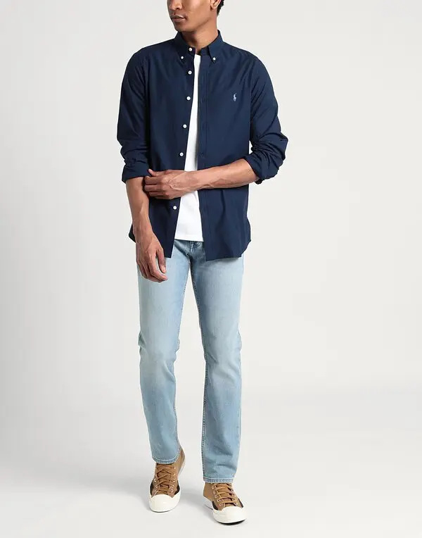 Polo Ralph Lauren Slim Fit Stretch Poplin Shirt - Blue