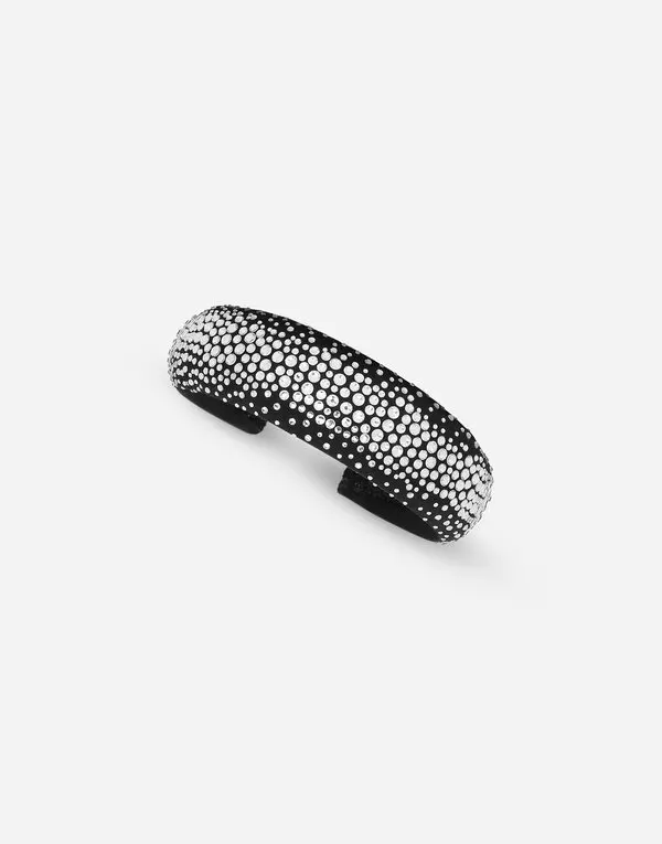 Dolce & Gabbana Satin Hairband With Rhinestone Bow  display picture 3