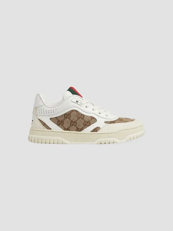 Gucci Re-web Leather Sneakers - Ivory