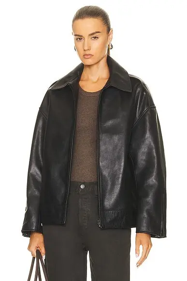 GRLFRND Alek Leather Jacket - Black