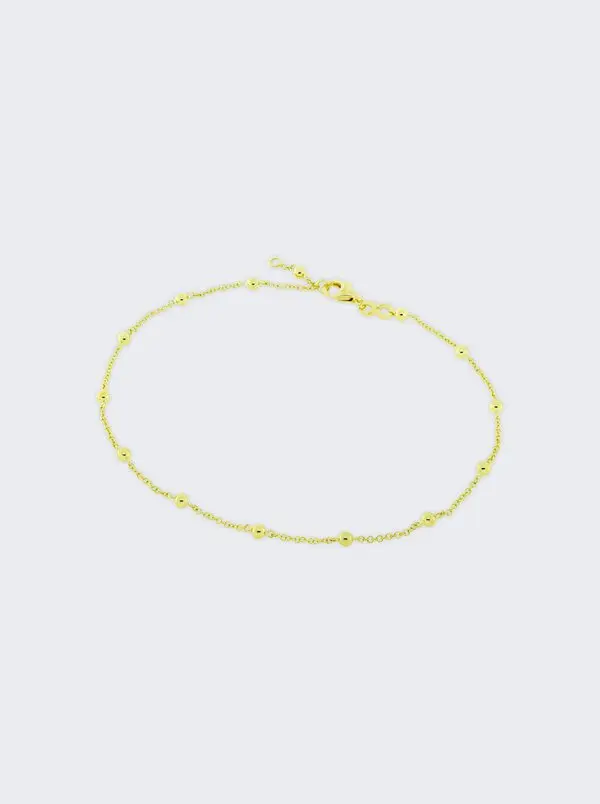 Rosa De La Cruz Gold Dot Anklet - 18k Yellow Gold