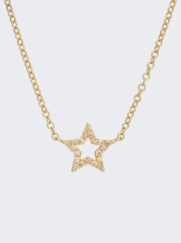 Rosa De La Cruz Star Charm Necklace - 18k Yellow Gold