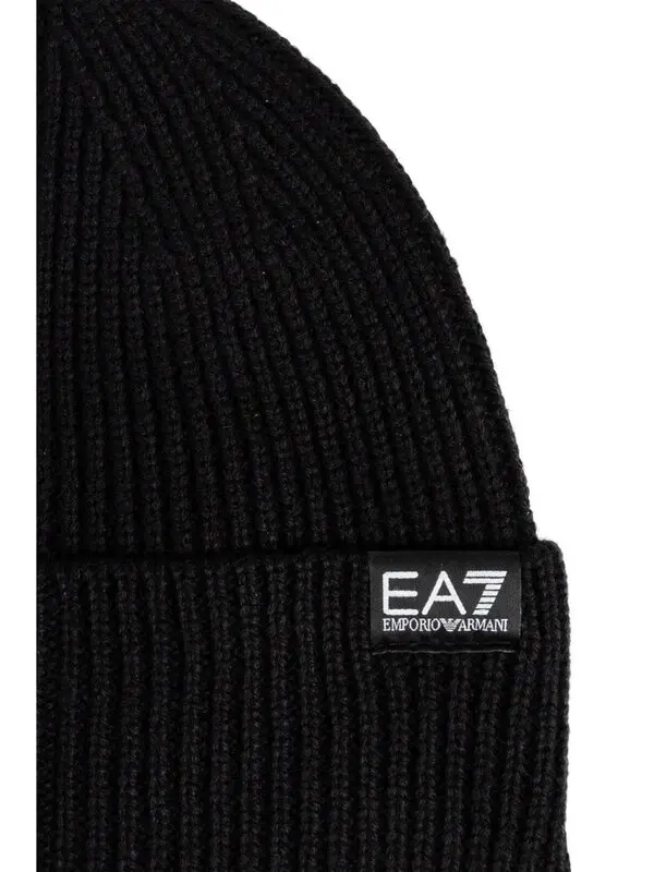 EA7 Logo-tag Beanie Hat