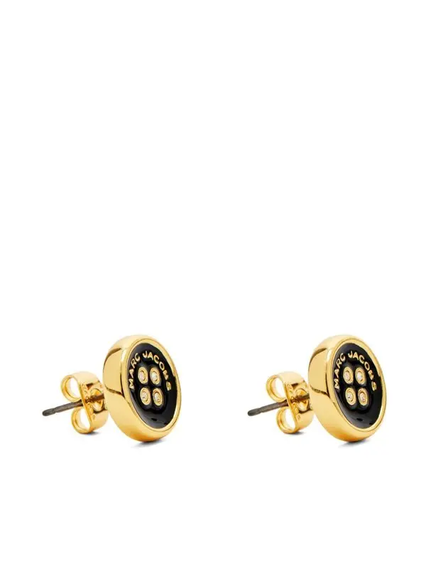 Marc Jacobs Button Stud Earrings - Gold