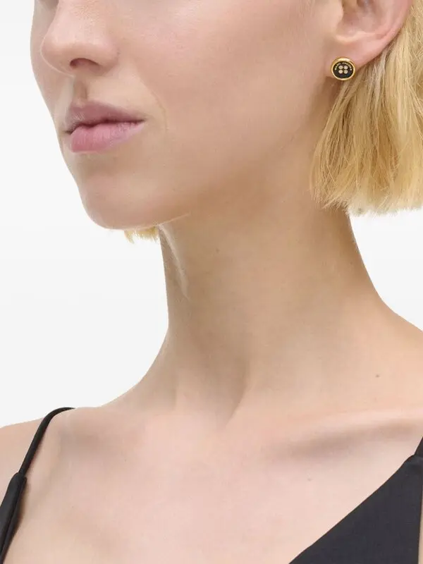 Marc Jacobs Button Stud Earrings - Gold
