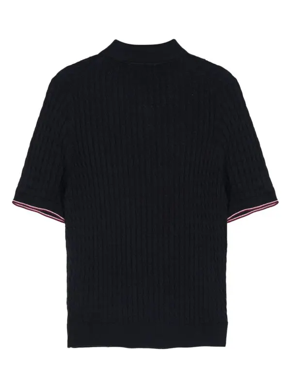 Tommy Hilfiger Logo-embroidered Knitted Top