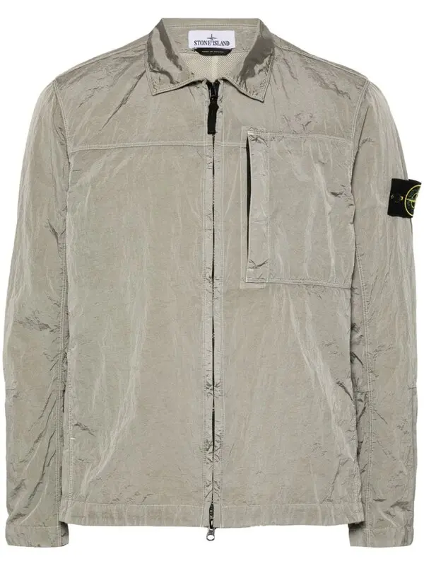 Stone Island Compass-patch Shirt Jacket