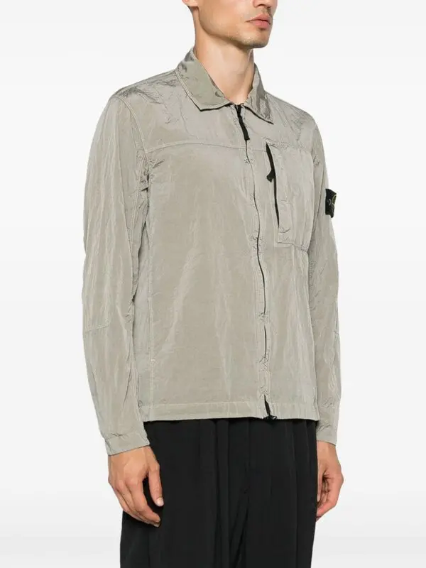 Stone Island Compass-patch Shirt Jacket