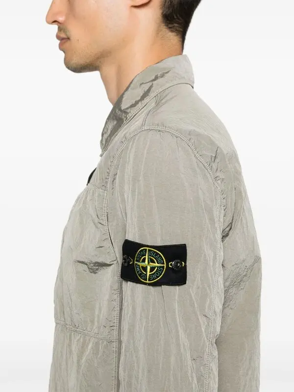 Stone Island Compass-patch Shirt Jacket
