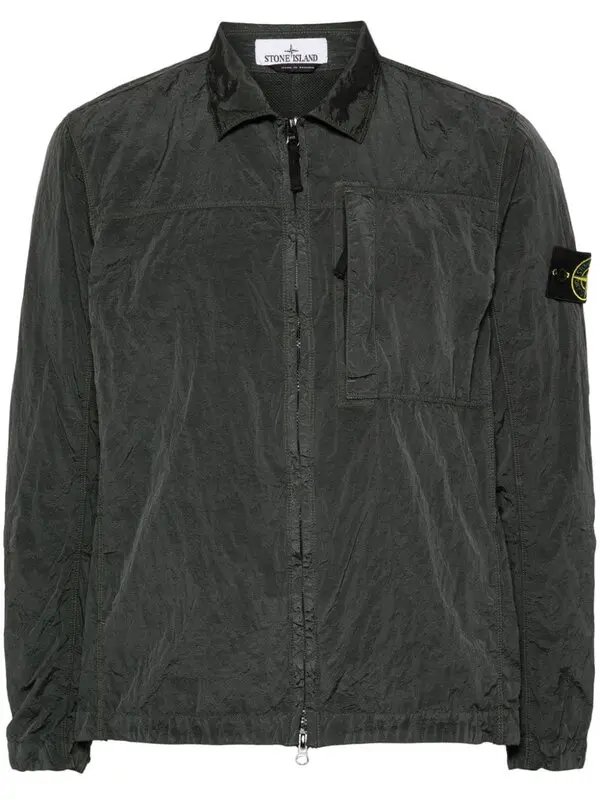 Stone Island Compass-patch Shirt Jacket