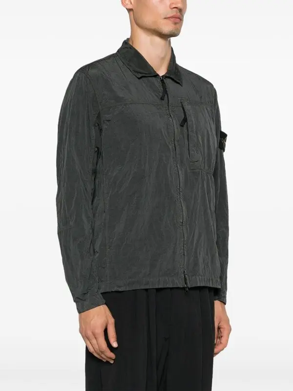 Stone Island Compass-patch Shirt Jacket