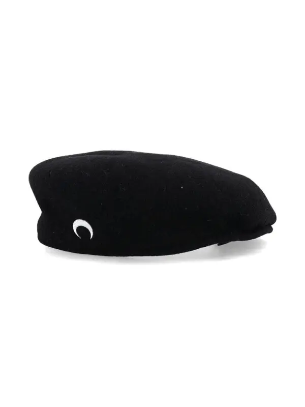 MARINE SERRE Embroidered Crescent Moon Beret