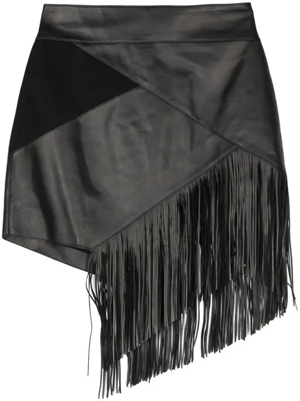 Roberto Cavalli Fringed Mini Skirt