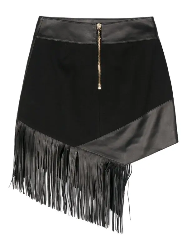 Roberto Cavalli Fringed Mini Skirt