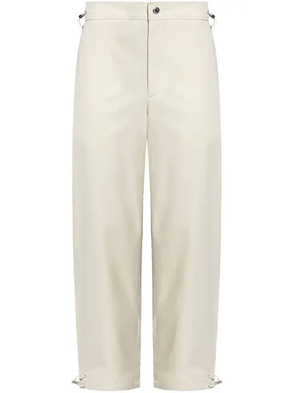 Moncler Canvas Trousers - Neutrals