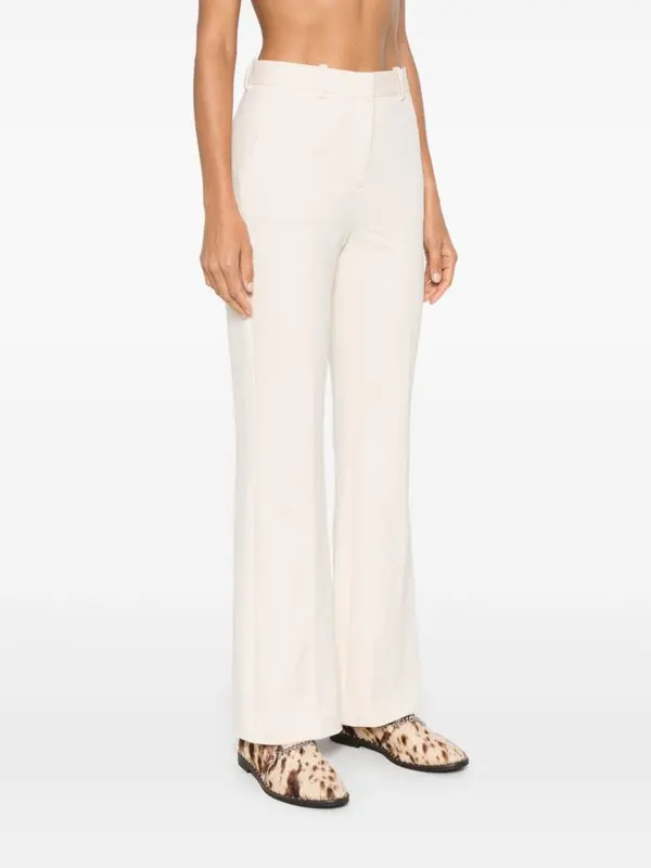 CIRCOLO 1901 Jersey Flared Trousers - Neutrals