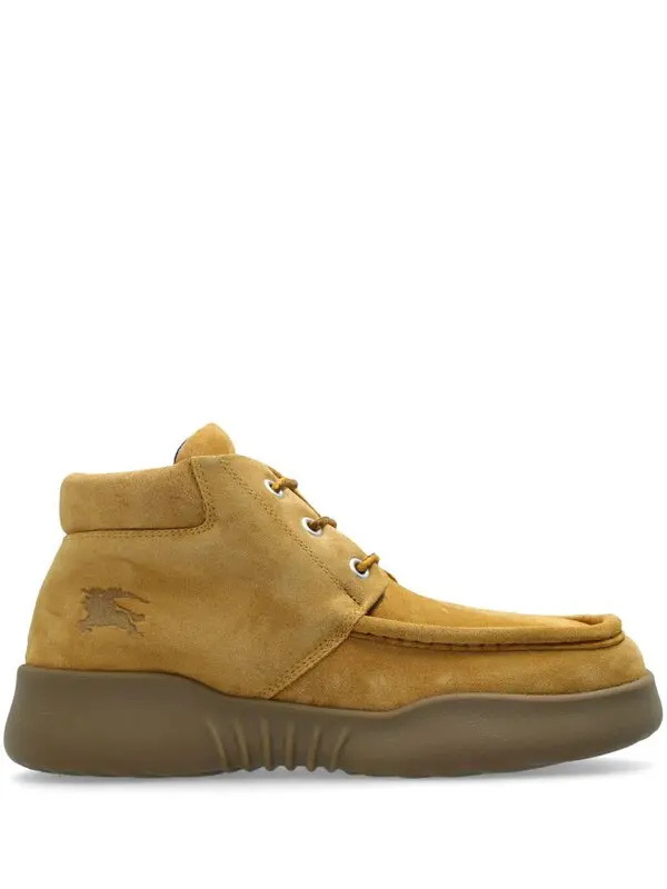 Burberry Suede Sneakers - Brown